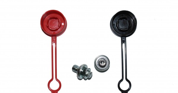 Battery Detail Caps with Battery Bolt Pair